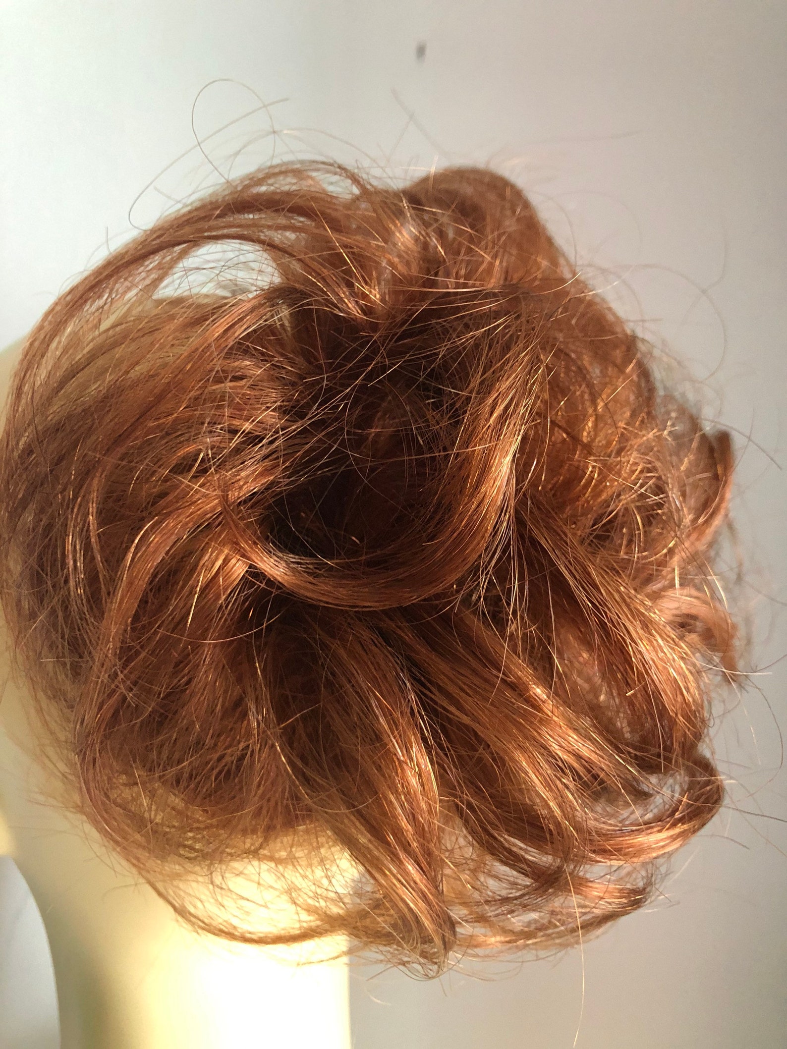 Rich Copper Red Human Hair Scrunchie With or Without White - Etsy