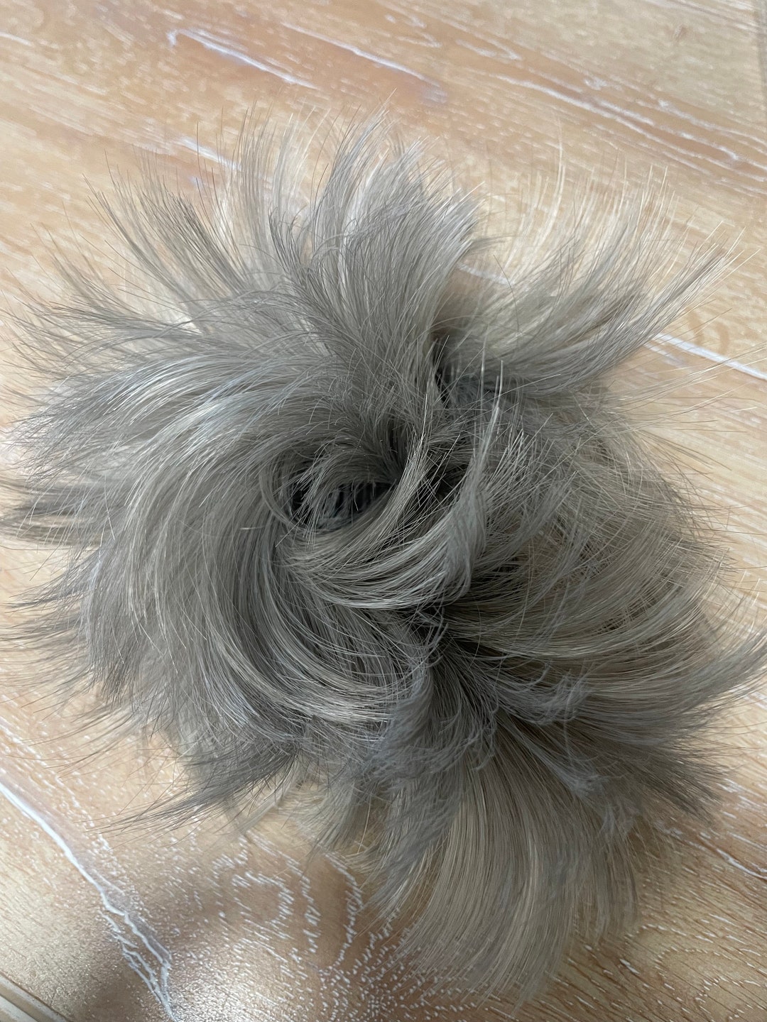 Silver/grey Comb on 2 Style Ponytail Extension on Wire and Comb in ...