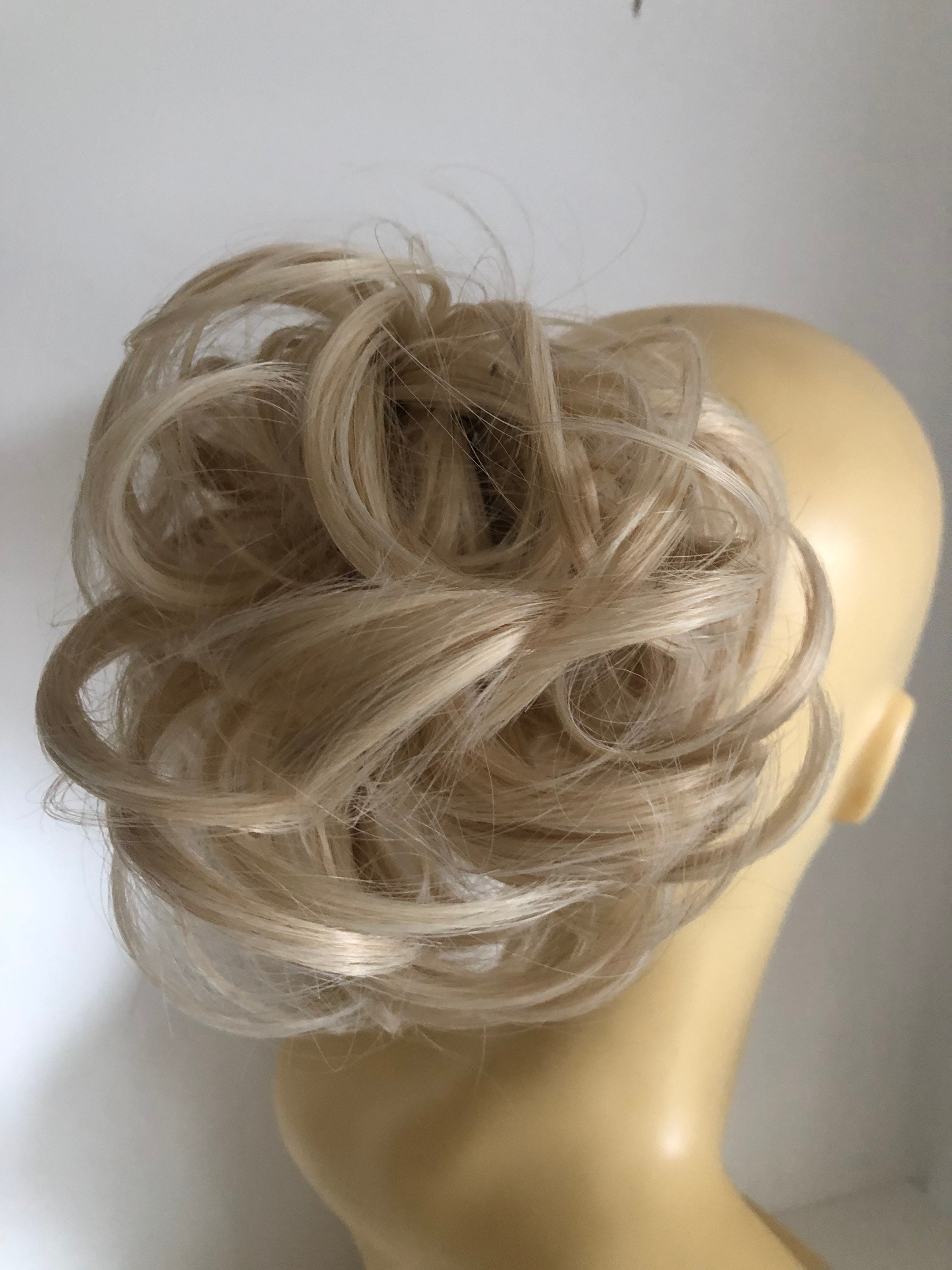 Creamy blonde deluxe heat resistant Hair scrunchie extension | Etsy