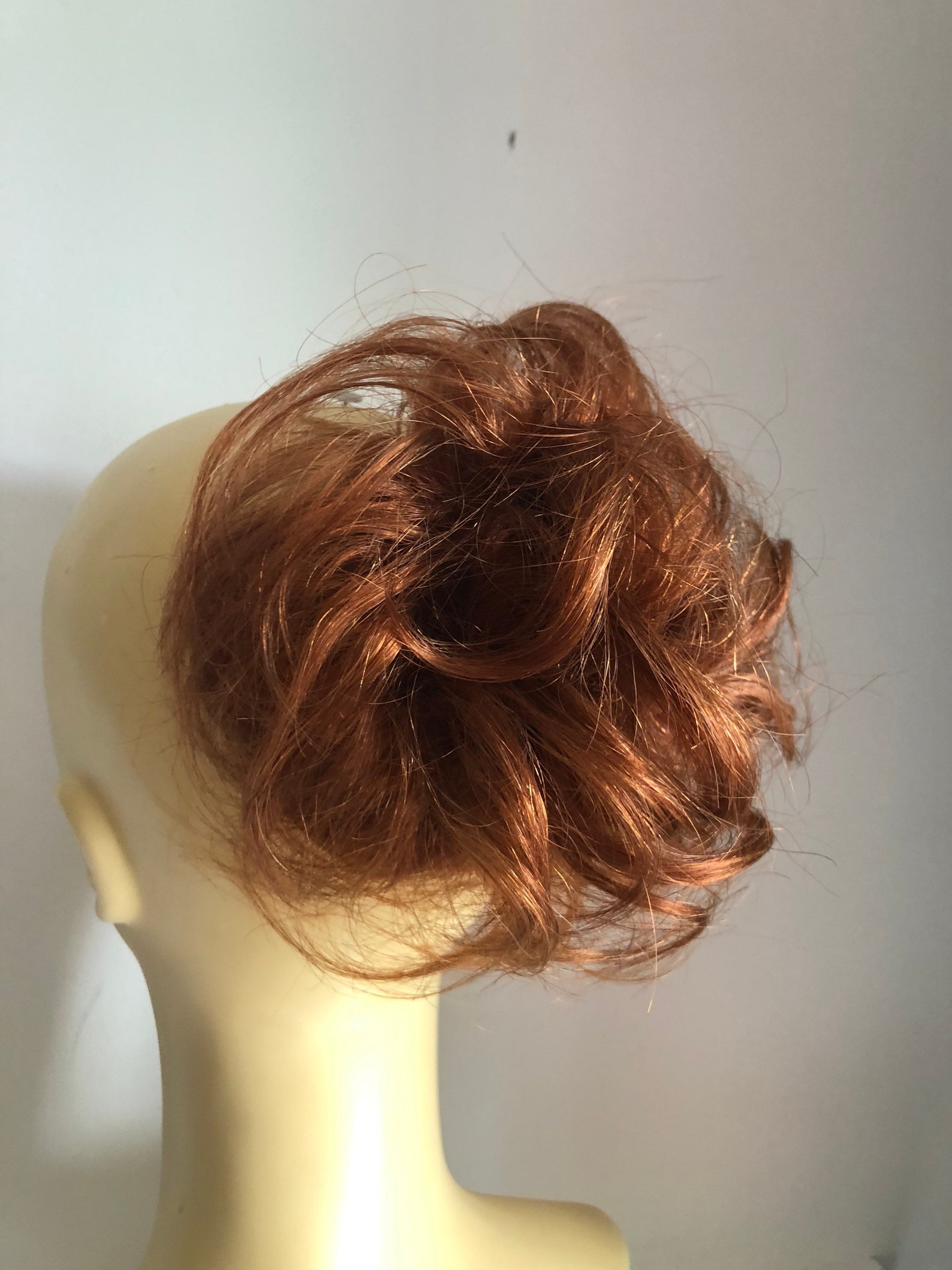Rich Copper Red Human Hair Scrunchie With or Without White - Etsy