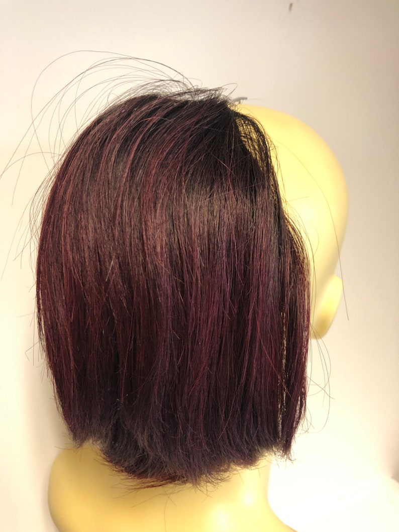 Human Hair Drawstring Ponytails in Ombré Burgundy Reds 6/16 - Etsy