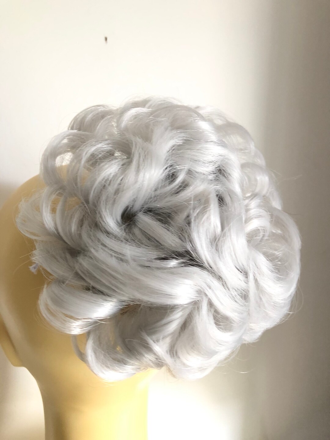 Silver Hair Drawstring Bun Top Knot Extension Ponytail 13/5 - Etsy