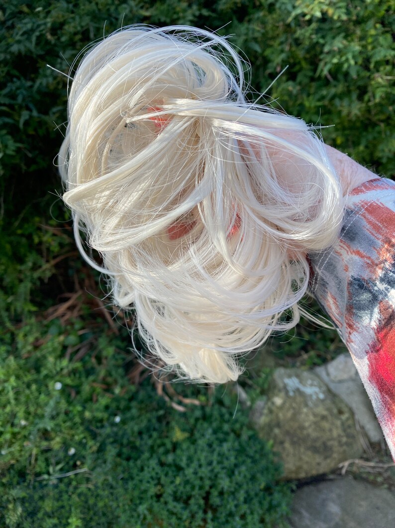 Extra Lightest Blonde Deluxe Hair Scrunchie Extension Ponytail - Etsy
