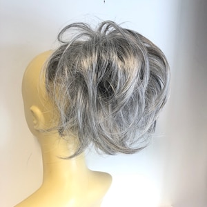 Silver/grey Clip on 2 Style Ponytail Extension on Wire and Claw Clip in ...