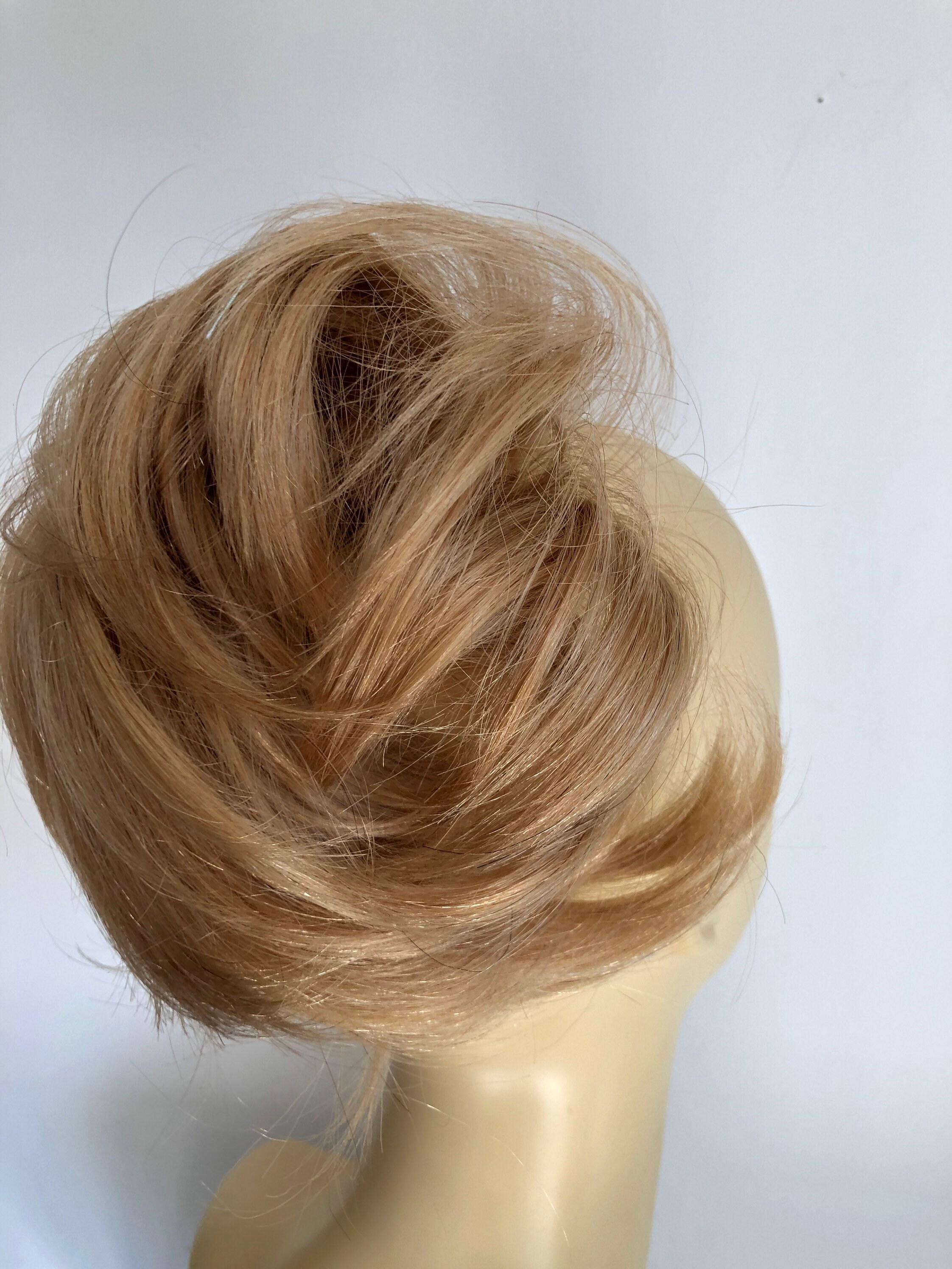 Deluxe 100% Human Hair Scrunchie Extension 27 Golden Blonde | Etsy