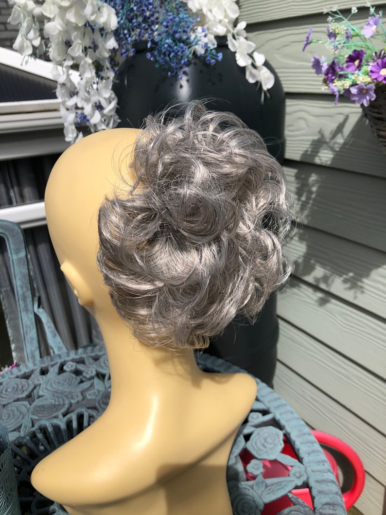 Authentic curly Hair scrunchie extension ponytail in light | Etsy