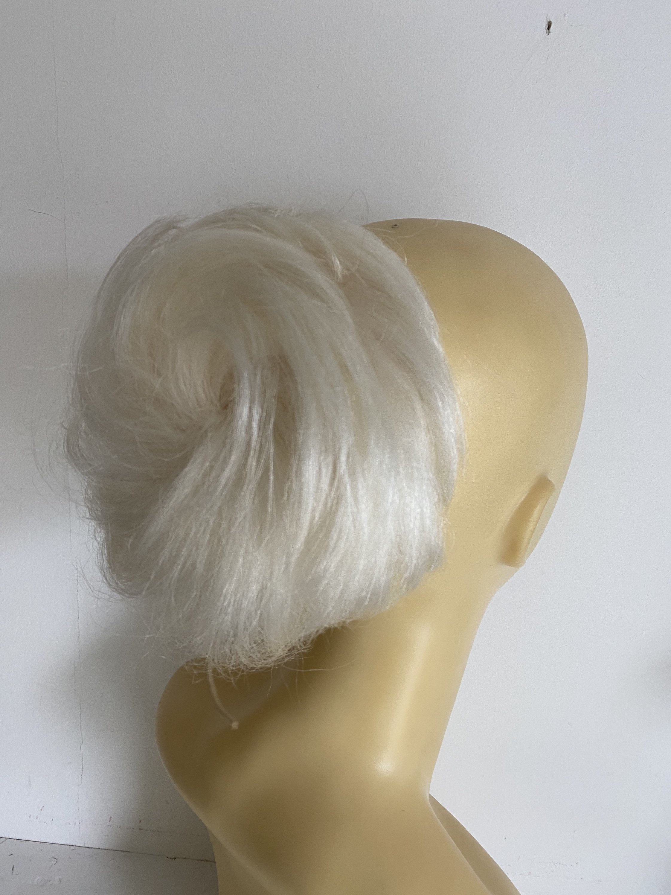 White Blonde Bun Top Knot 100% Human Hair Drawstring Bun - Etsy
