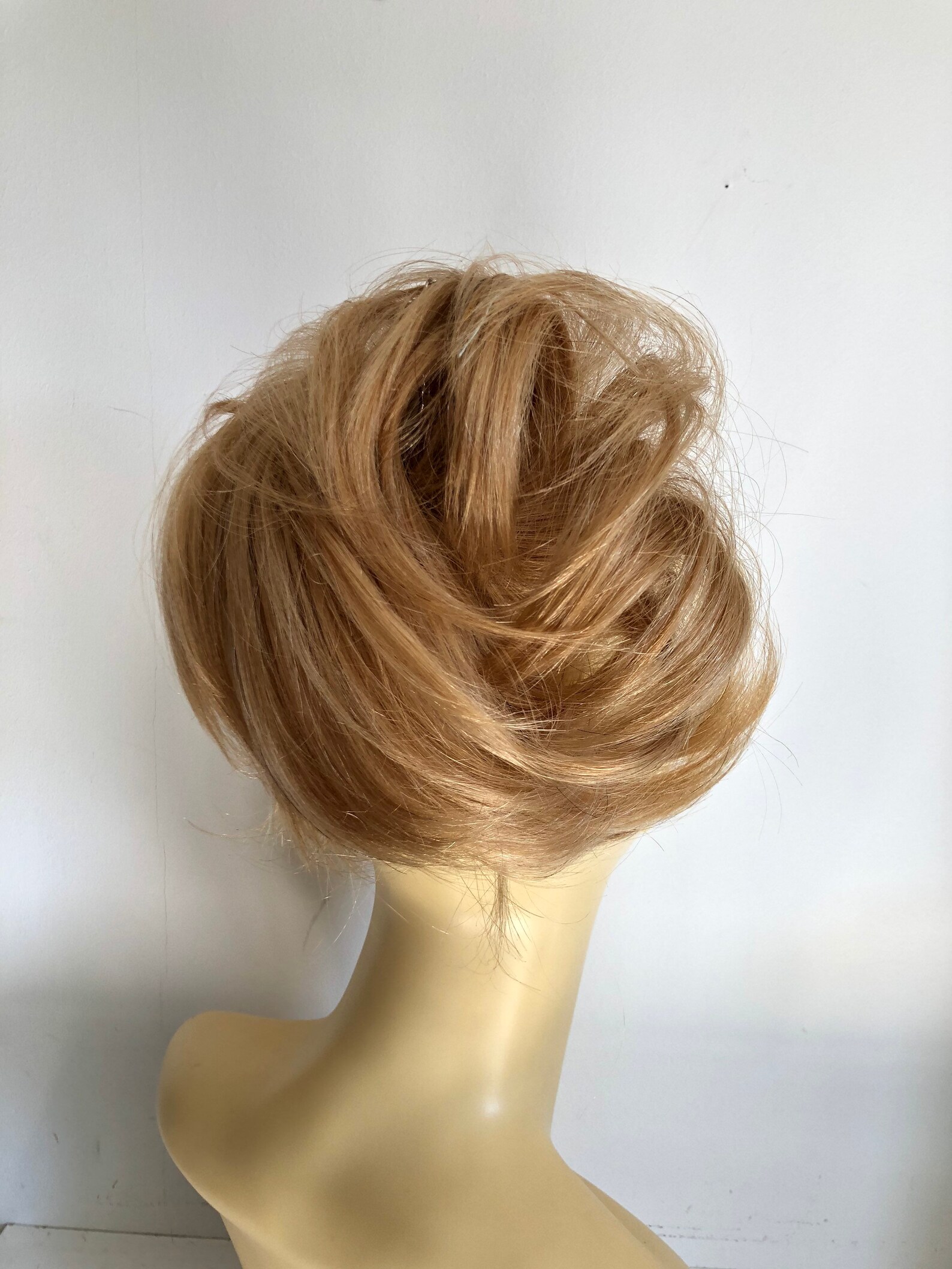 Deluxe 100% Human Hair Scrunchie Extension 27 Golden Blonde | Etsy