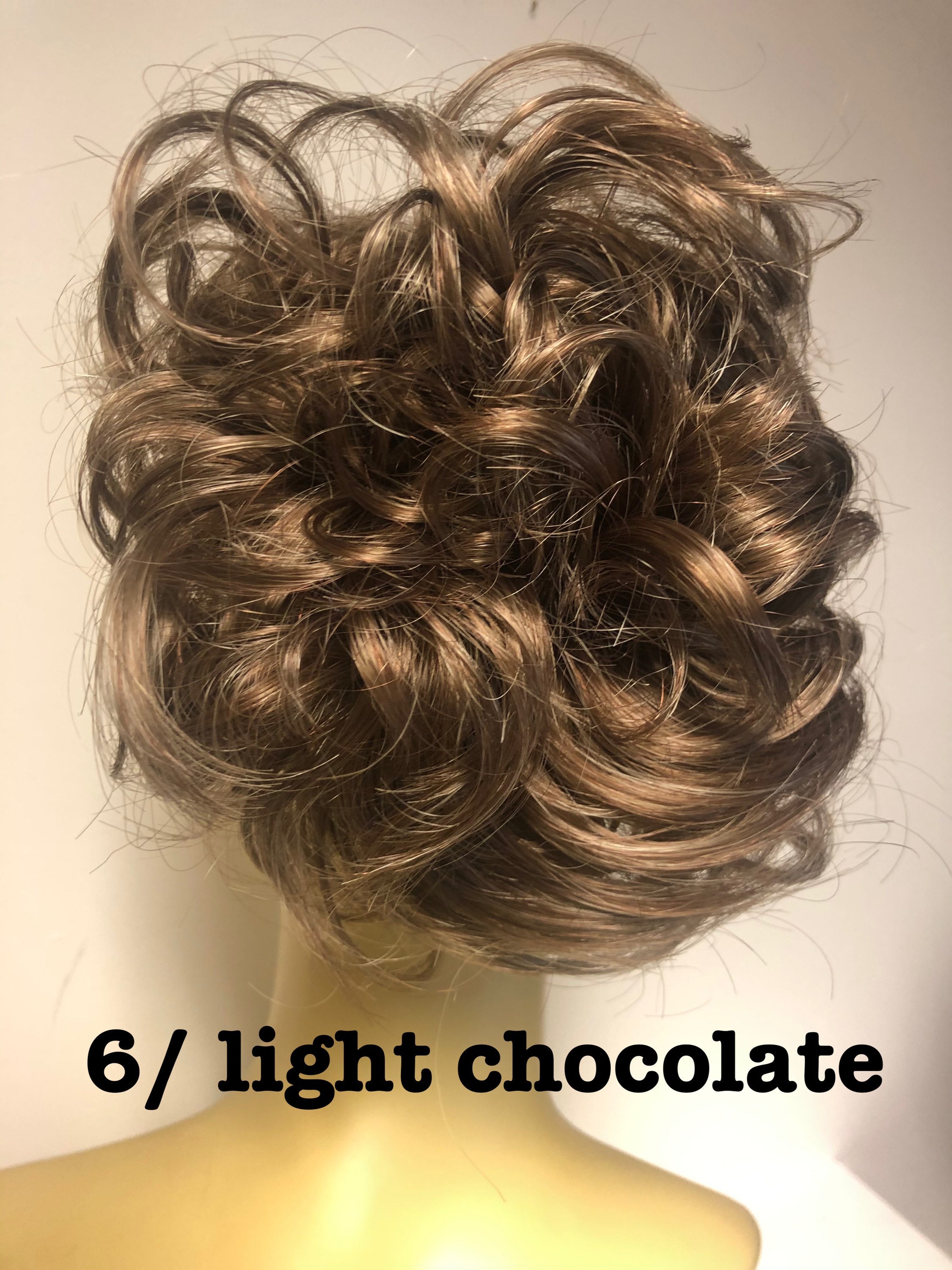 Synthetic Hair Scrunchie Extensions Ponytail up Do 3 - Etsy