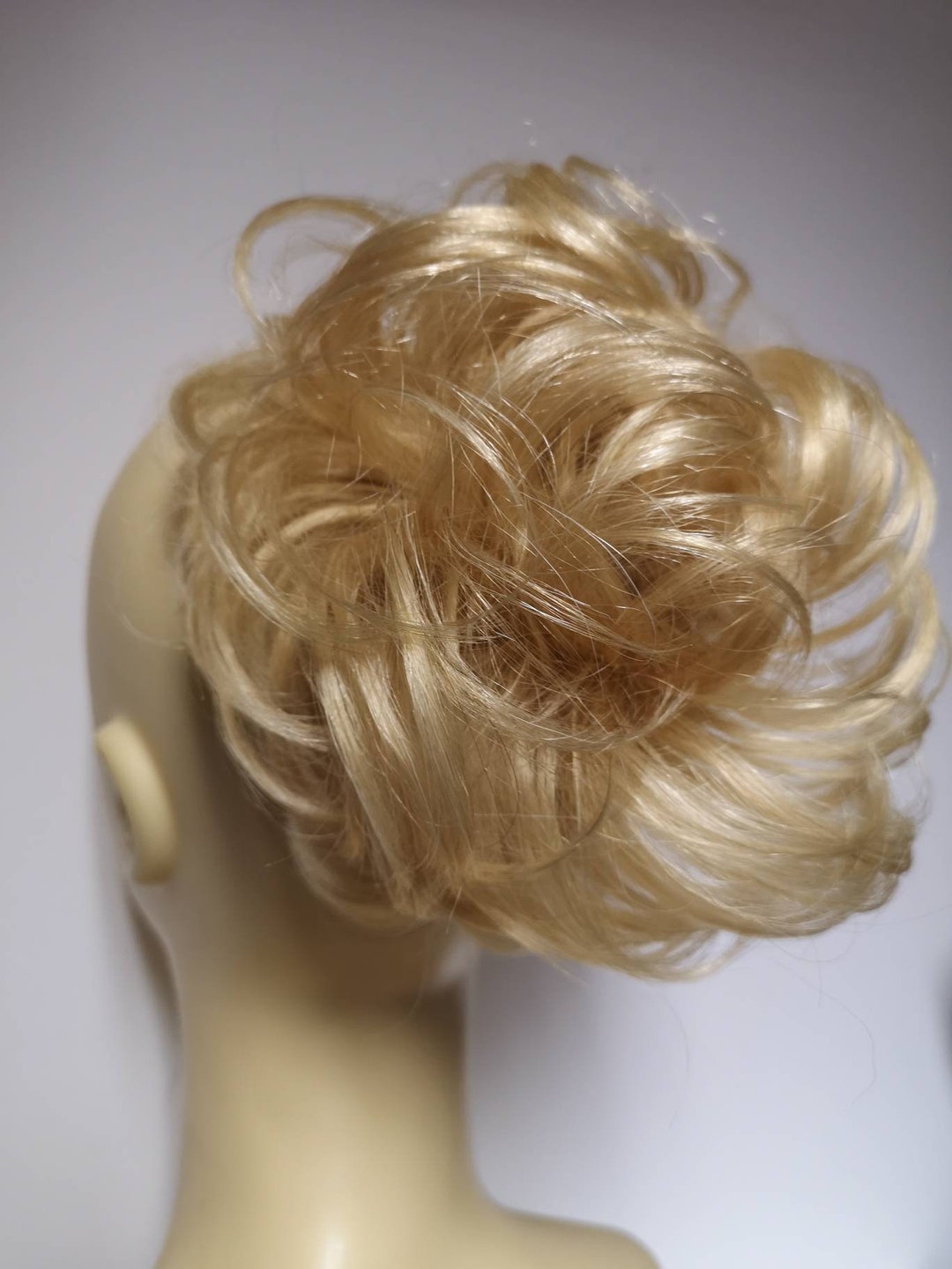 100% Human Hair Scrunchie Extension Ponytail Hair Wrap Mixed Light ...