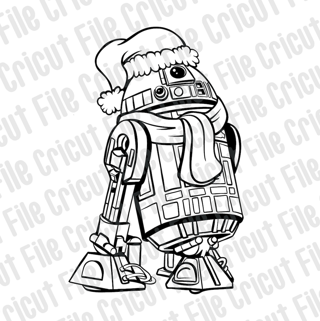 R2D2 Christmas: SVG PNG, Files for Cricut Cutting Print Instant Digital ...