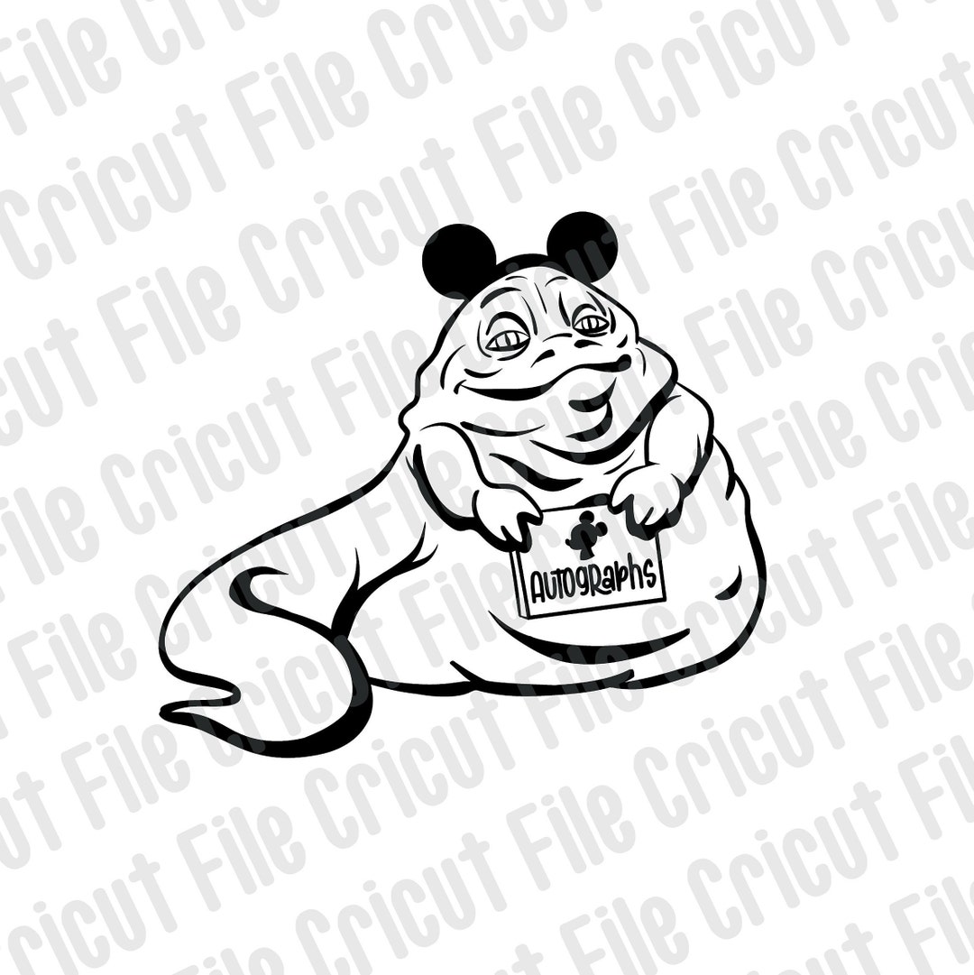 Jabba Goes to Disneyland: SVG PNG, Files for Cricut Cutting Print ...