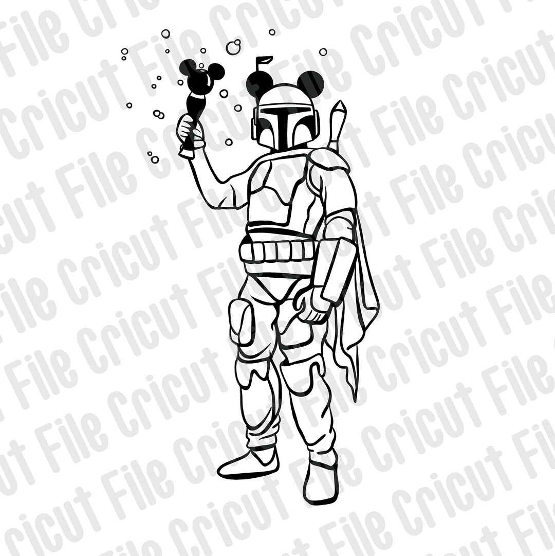 Boba Goes to Disneyland: SVG PNG, Files for Cricut Cutting Print ...