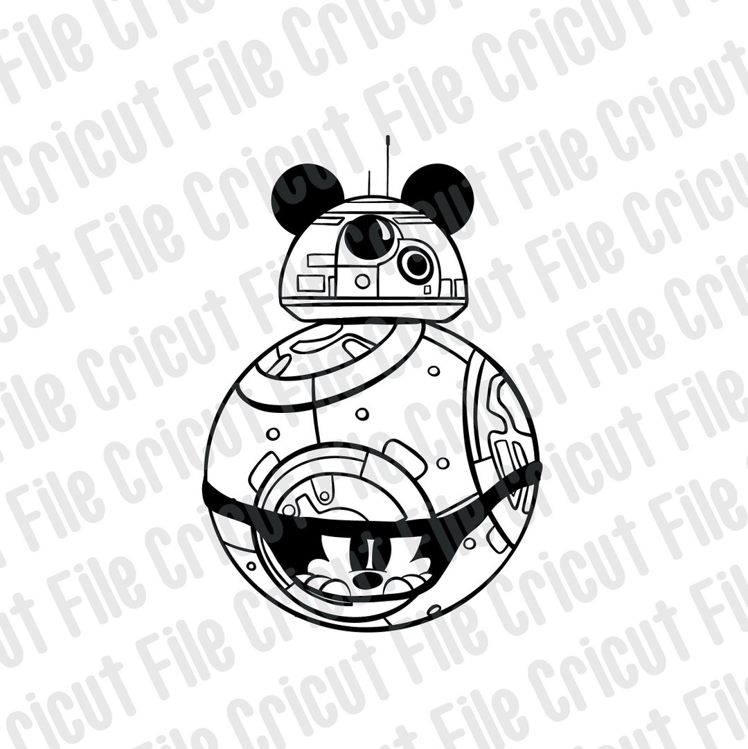 BB8 Goes to Disneyland: SVG PNG, Files for Cricut Cutting Print Instant ...