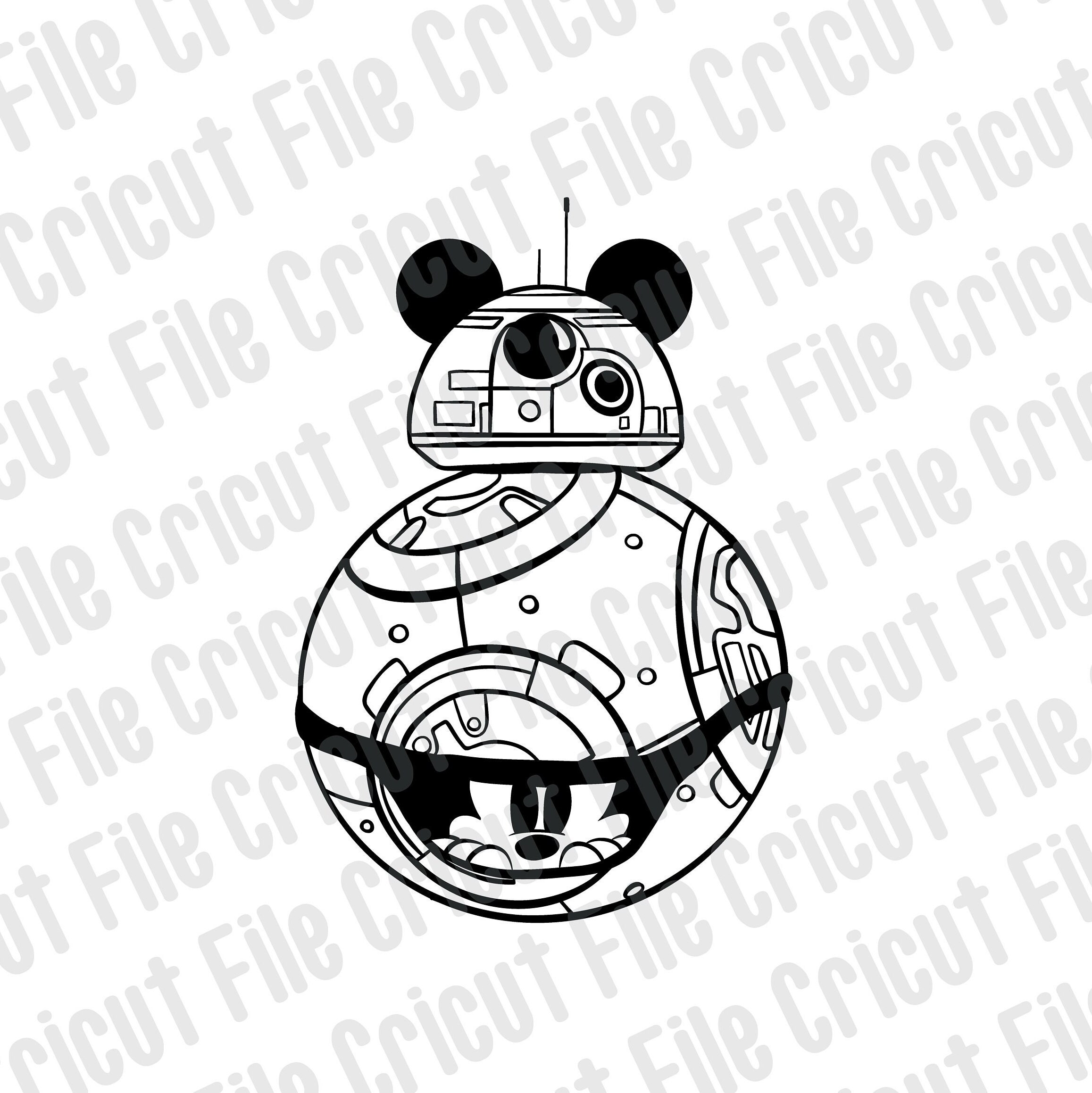 BB8 Goes to Disneyland: SVG PNG, Files for Cricut Cutting Print Instant ...