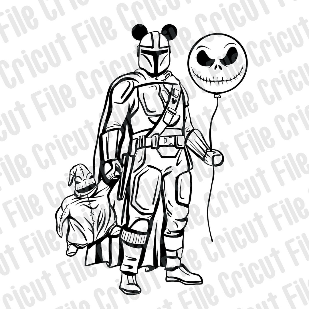 Mando Goes to Disneyland: SVG PNG, Files for Cricut Cutting Print ...