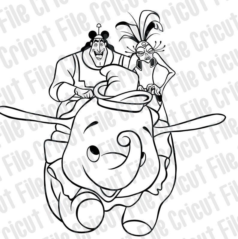 Yzma and Kronk Goes to Disney, SVG PNG Clipart (digital Download) - Etsy