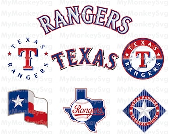 Texas rangers svg | Etsy