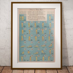 Vintage Workout Poster | Vintage Exercise | Vintage Fitness Wall Art ...