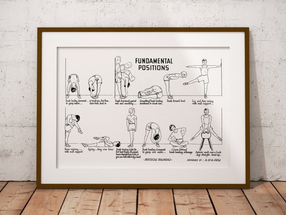 Vintage School Poster School Gym Poster Vintage Fitness - Etsy