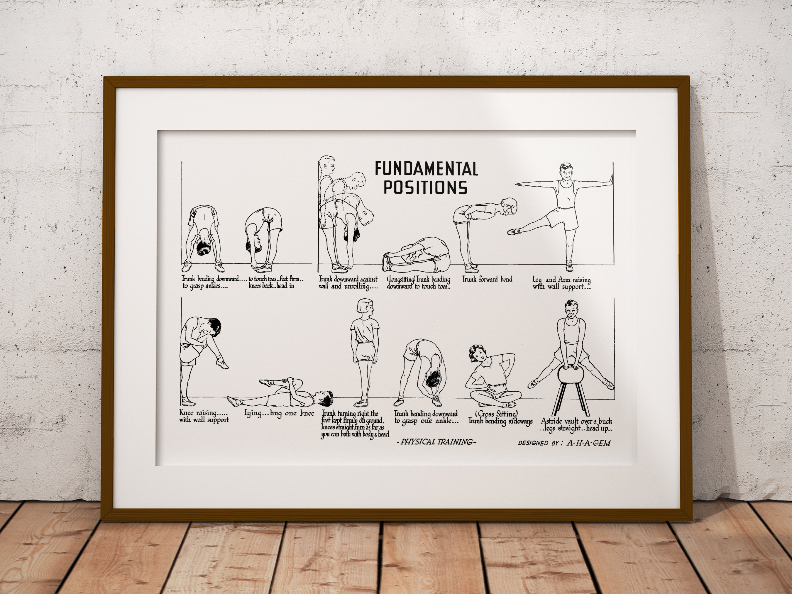 Vintage School Poster, School Gym Poster, Vintage Fitness, Retro Gym ...