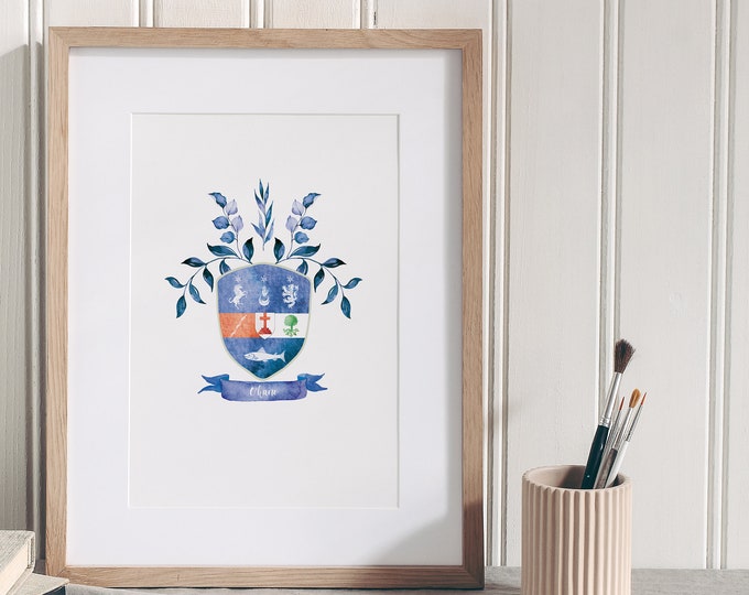 Modern Family Crest - Etsy