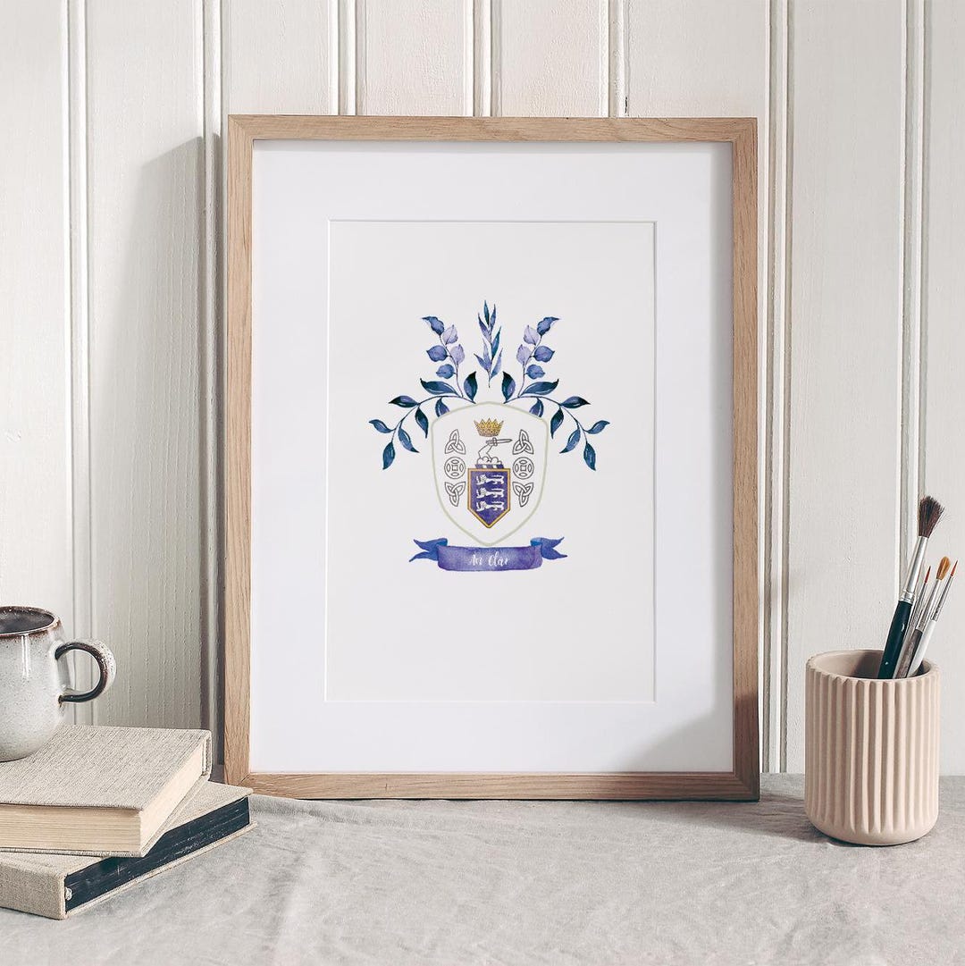 Clare GAA Crest Made in Ireland Irish Design Fine Art Print Gaelic ...