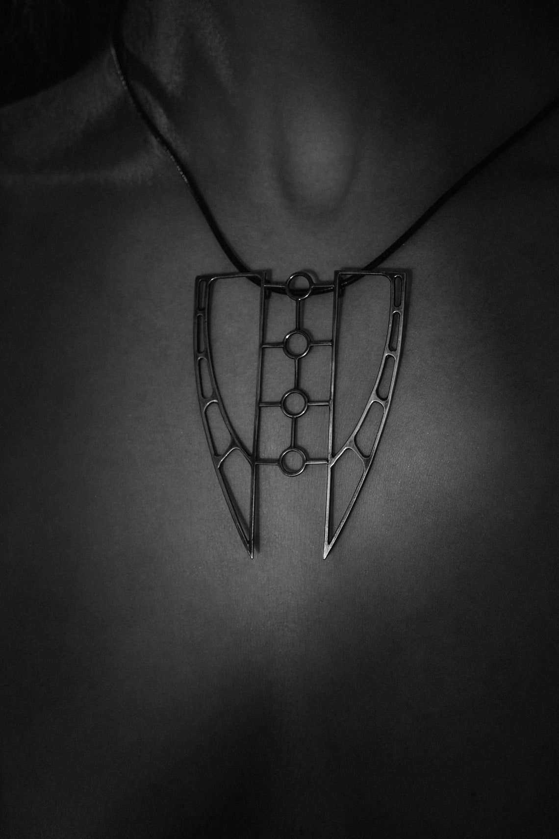 Futuristic Jewelry Necklace Unique Pendant Art Pendant - Etsy