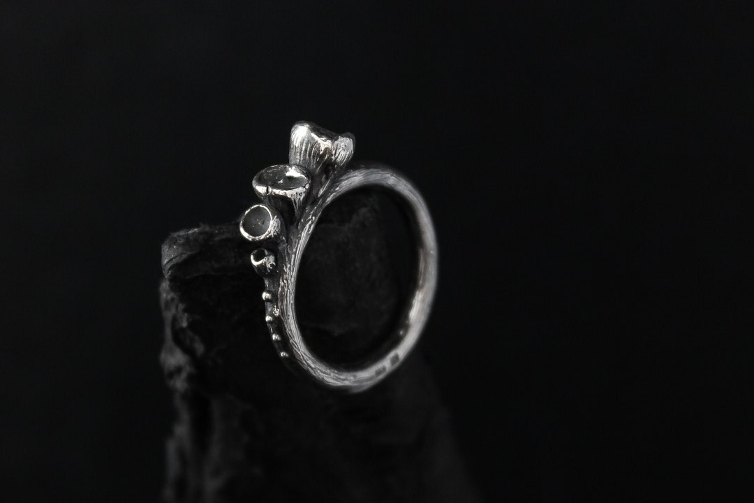 Mushroom Ring, Forest Ring, Witch Ring, Botanical Witch Jewelry, Fungus ...