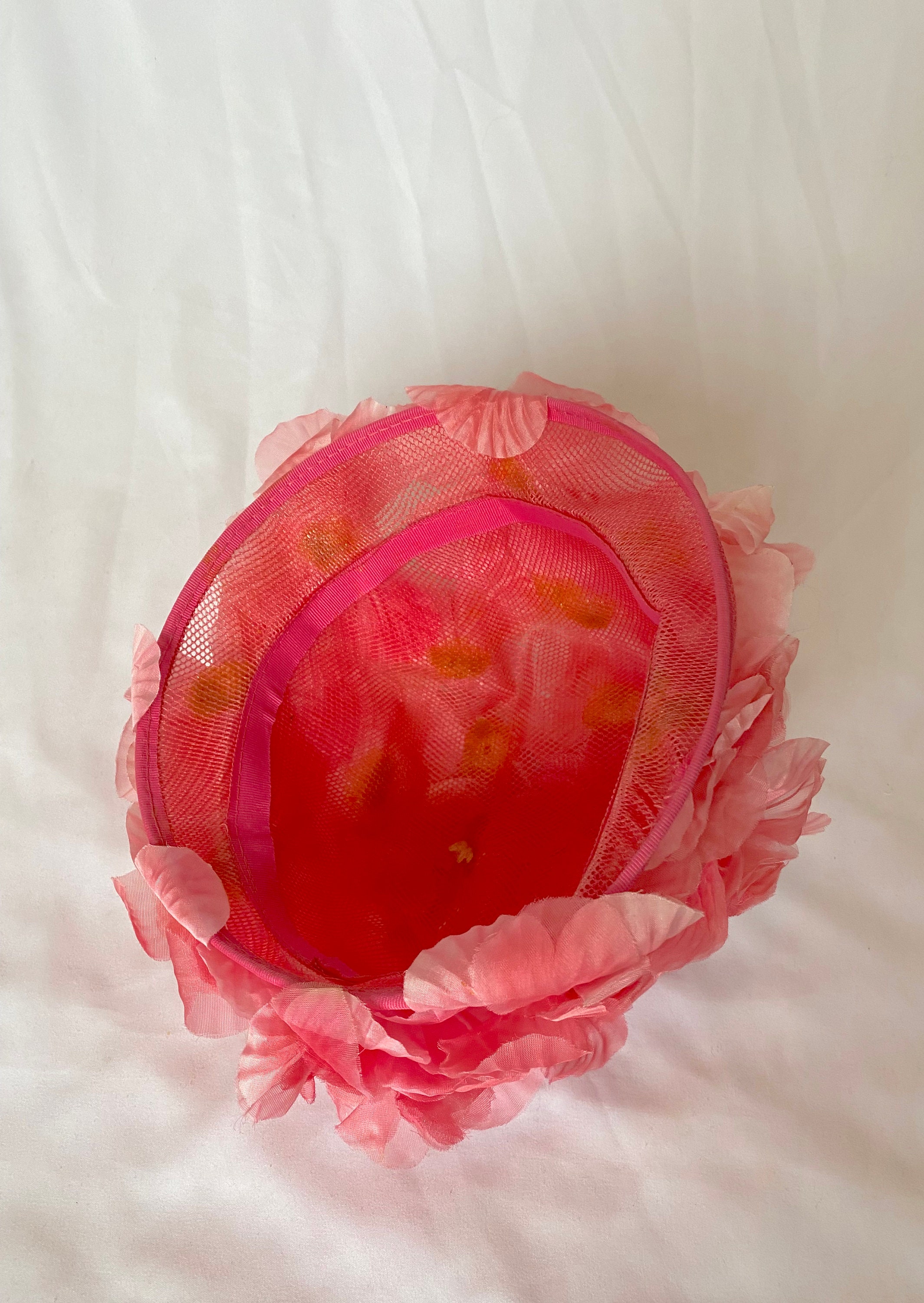 True Vintage 50's Pink Floral Swim Cap - Etsy