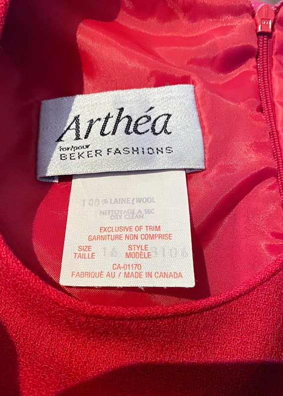 Vintage Quintessential 80's Red and Black Dress - Gem