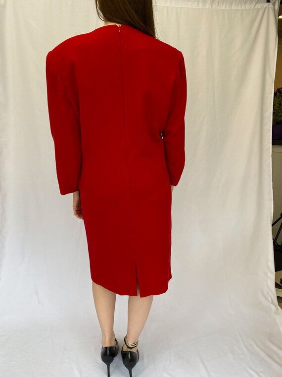 Vintage Quintessential 80's Red and Black Dress - Gem