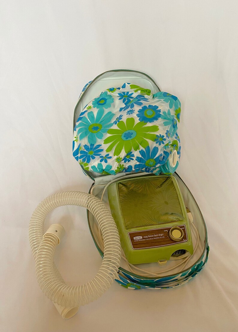 Vintage 60's Dee Tee Travel Hair Dryer With Case and Bonnet - Etsy
