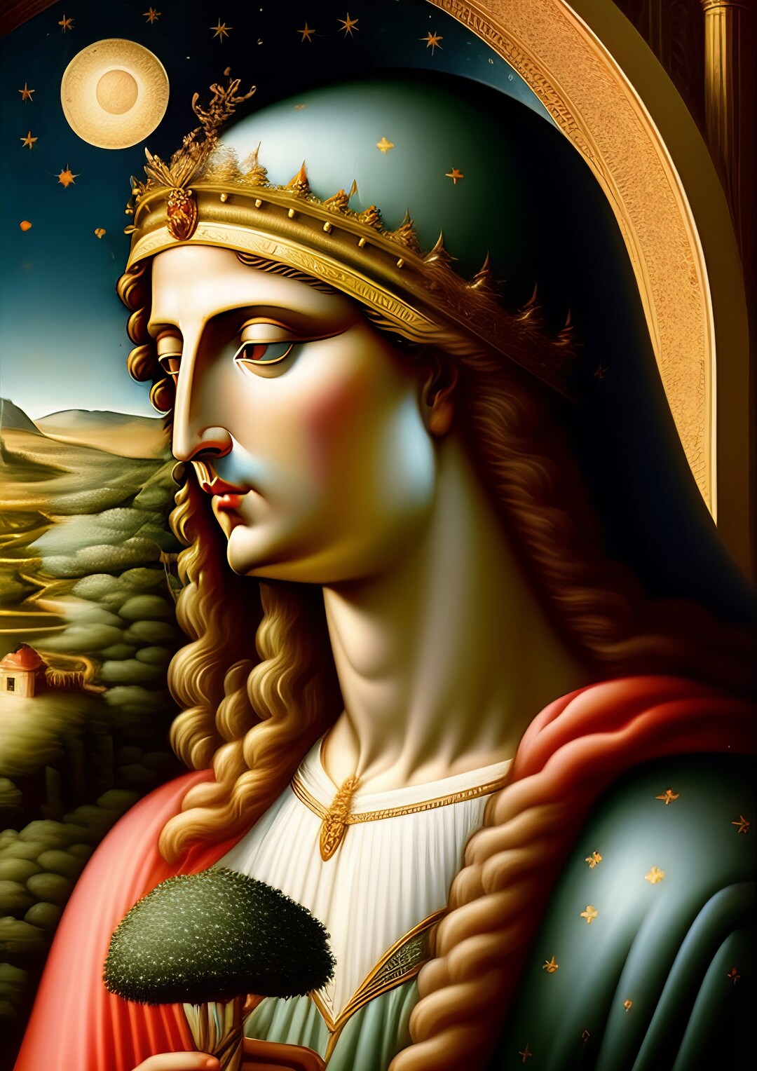 Medieval Religious Portrait Icons. Generated by Ai - Etsy