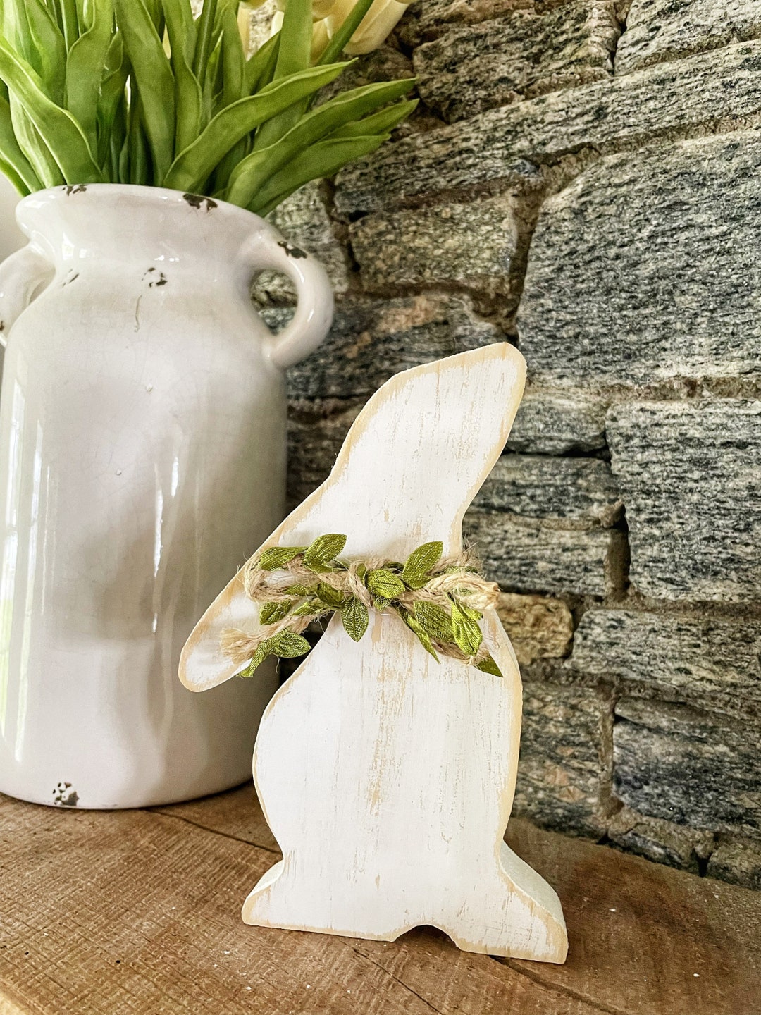 Handmade Wooden Bunny/ Easter Decor/farmhouse Decor/spring - Etsy