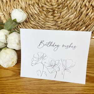 Minimalist Birthday Card Variety Pack - Simple Blank Greeting Cards ...