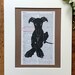 Shadow Hound Greyhound Linocut Linoprint Greyhound Art - Etsy