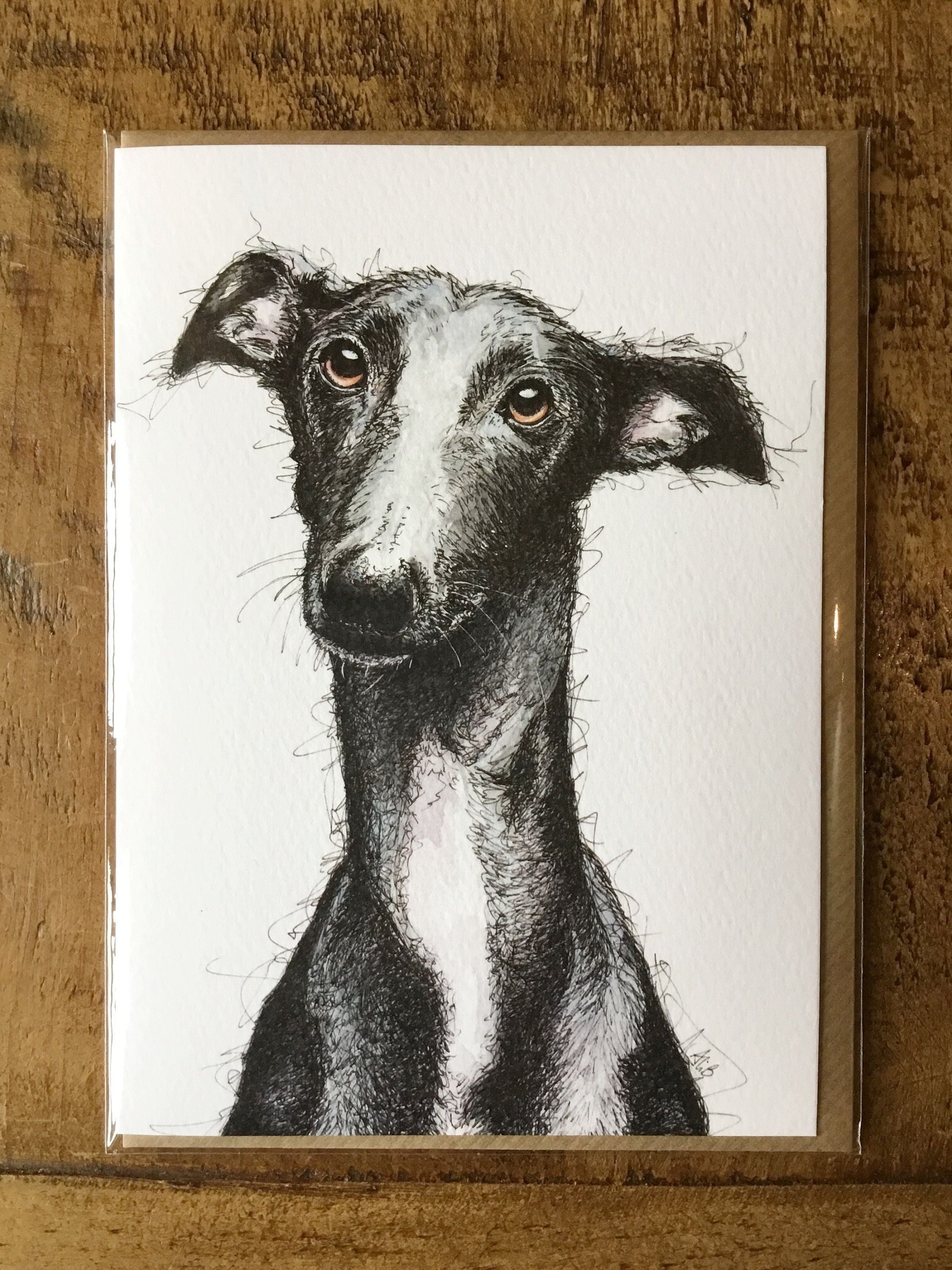 Greyhound Card Sighthound Card Galgo Cardrescue Greyhound - Etsy UK