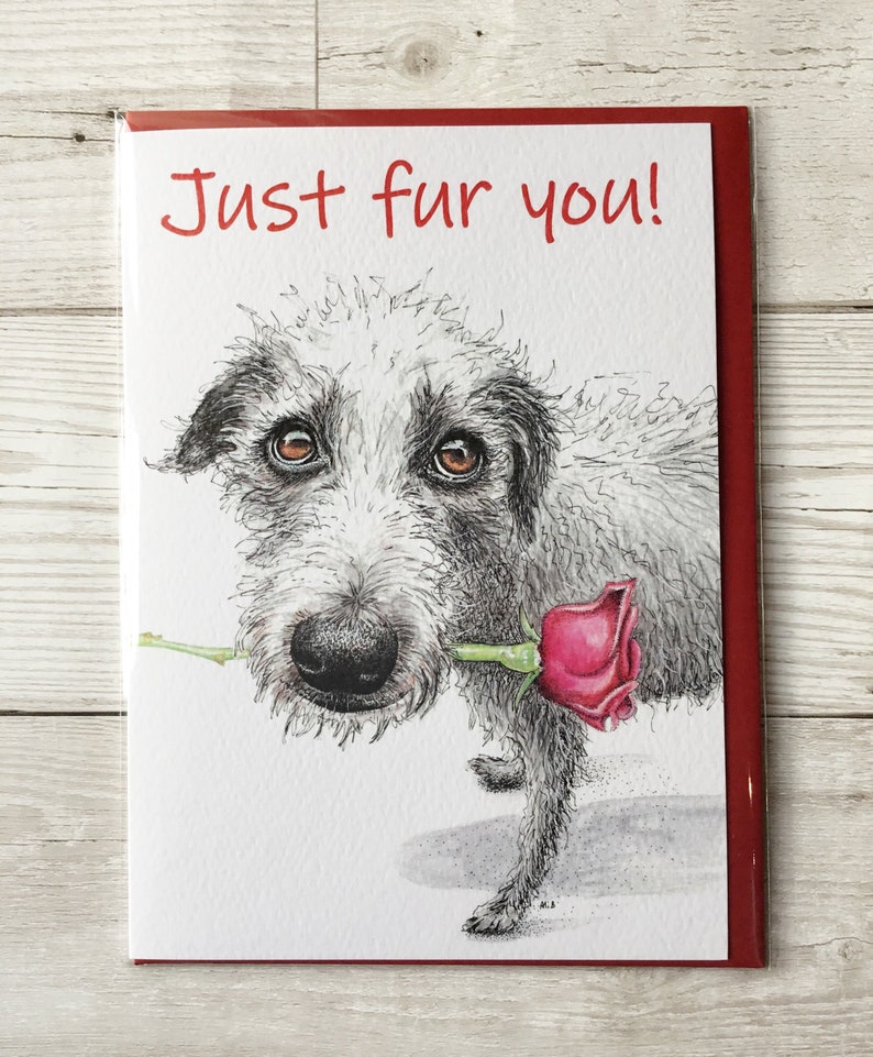 Bedlington Whippet Card, Bedlington Whippet Valentines Card ...