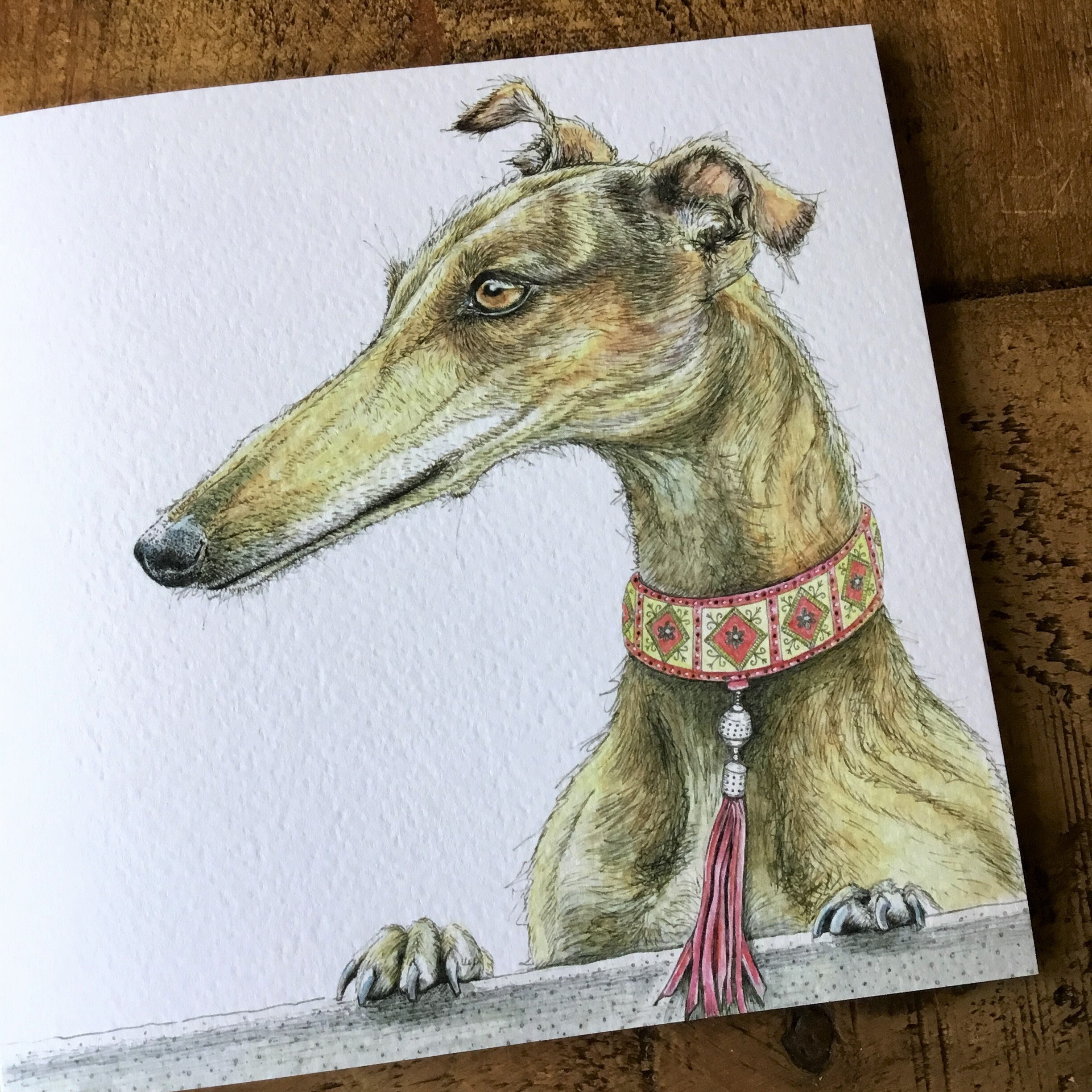 Greyhound Card Galgo Card Sighthound Card Rescue Hound - Etsy UK