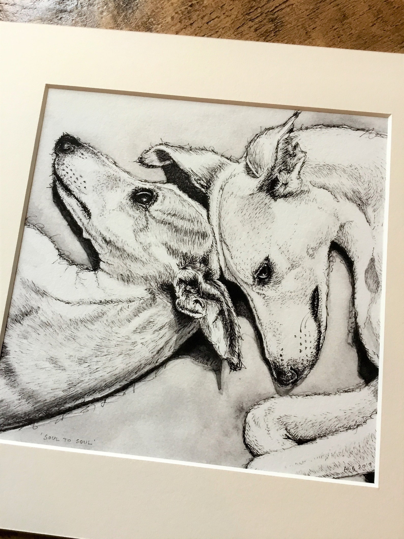 Whippet Print, Whippet Art, Whippet Painting, Giclee Whippet, Lurcher ...