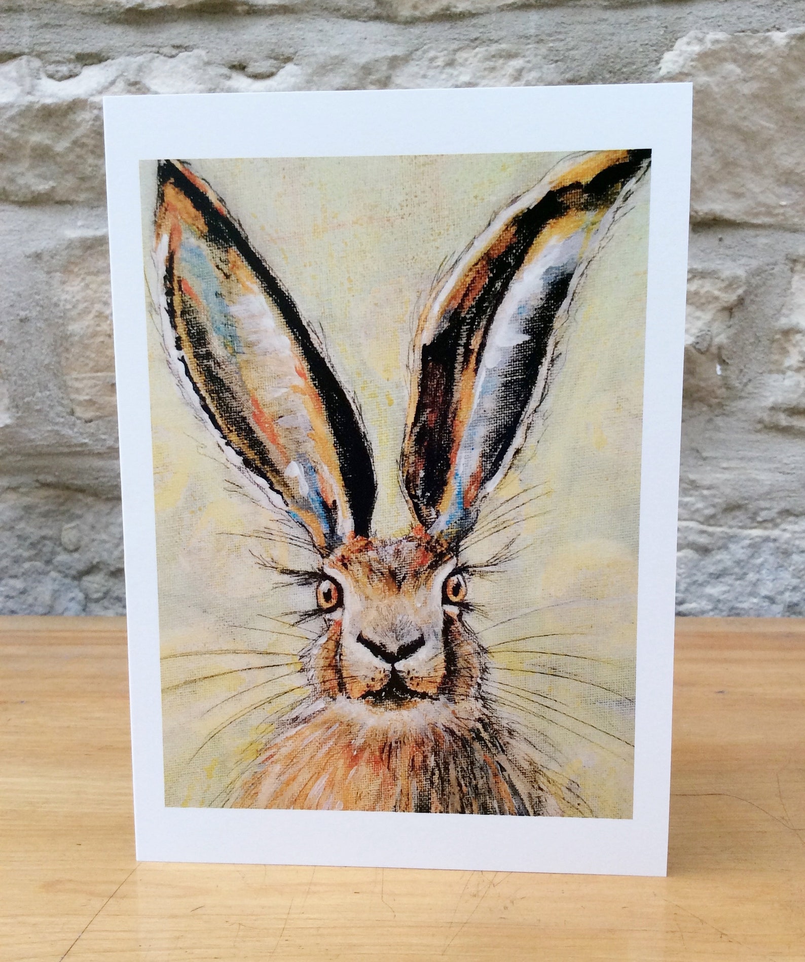Hare 5" X 7" Greeting Card, Hare Card, Hare Gift, Hare Painting ...