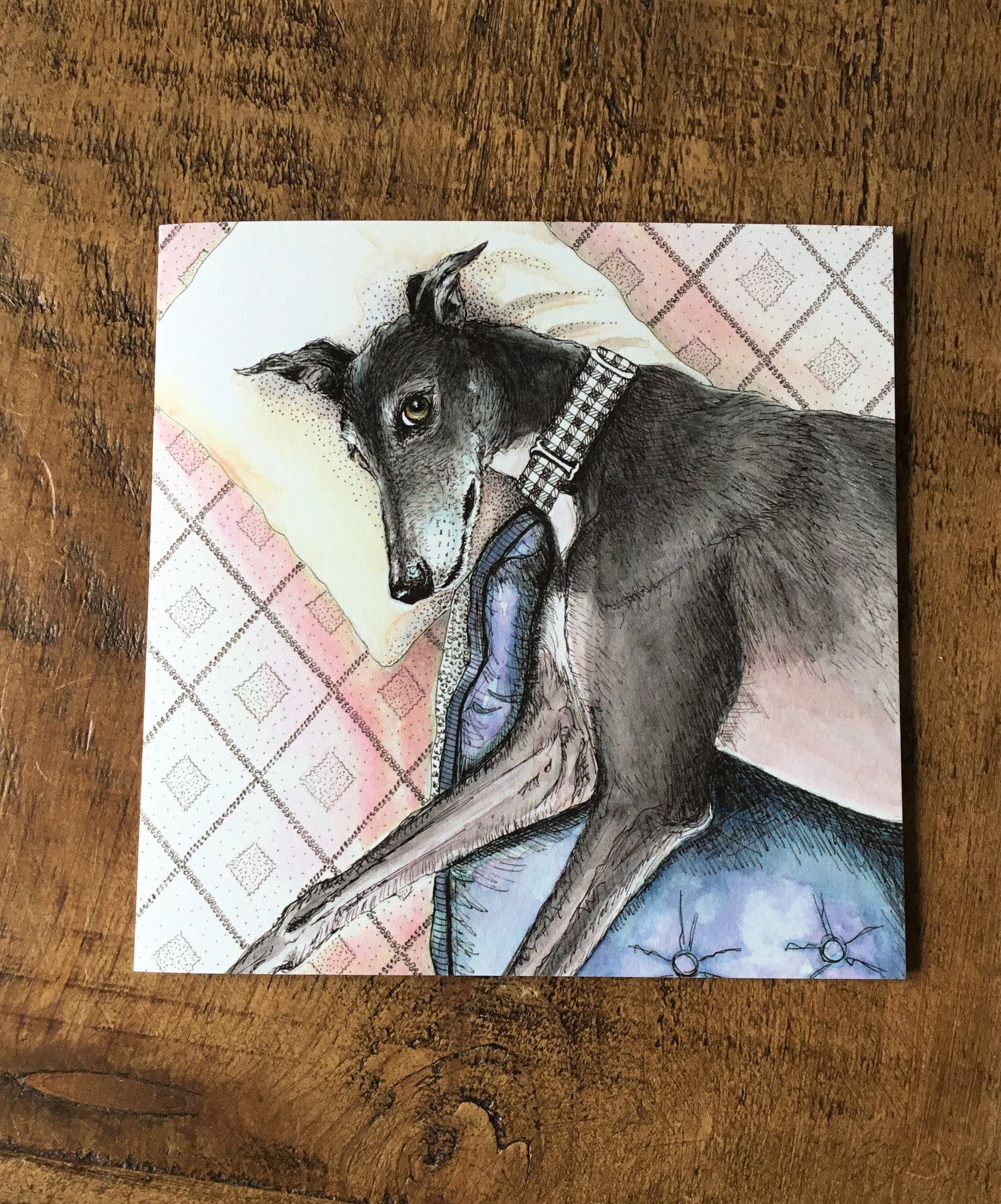 Lazy Greyhound Card, Greyhound Cards, Greyhound Gifts, Greyhound Owners ...