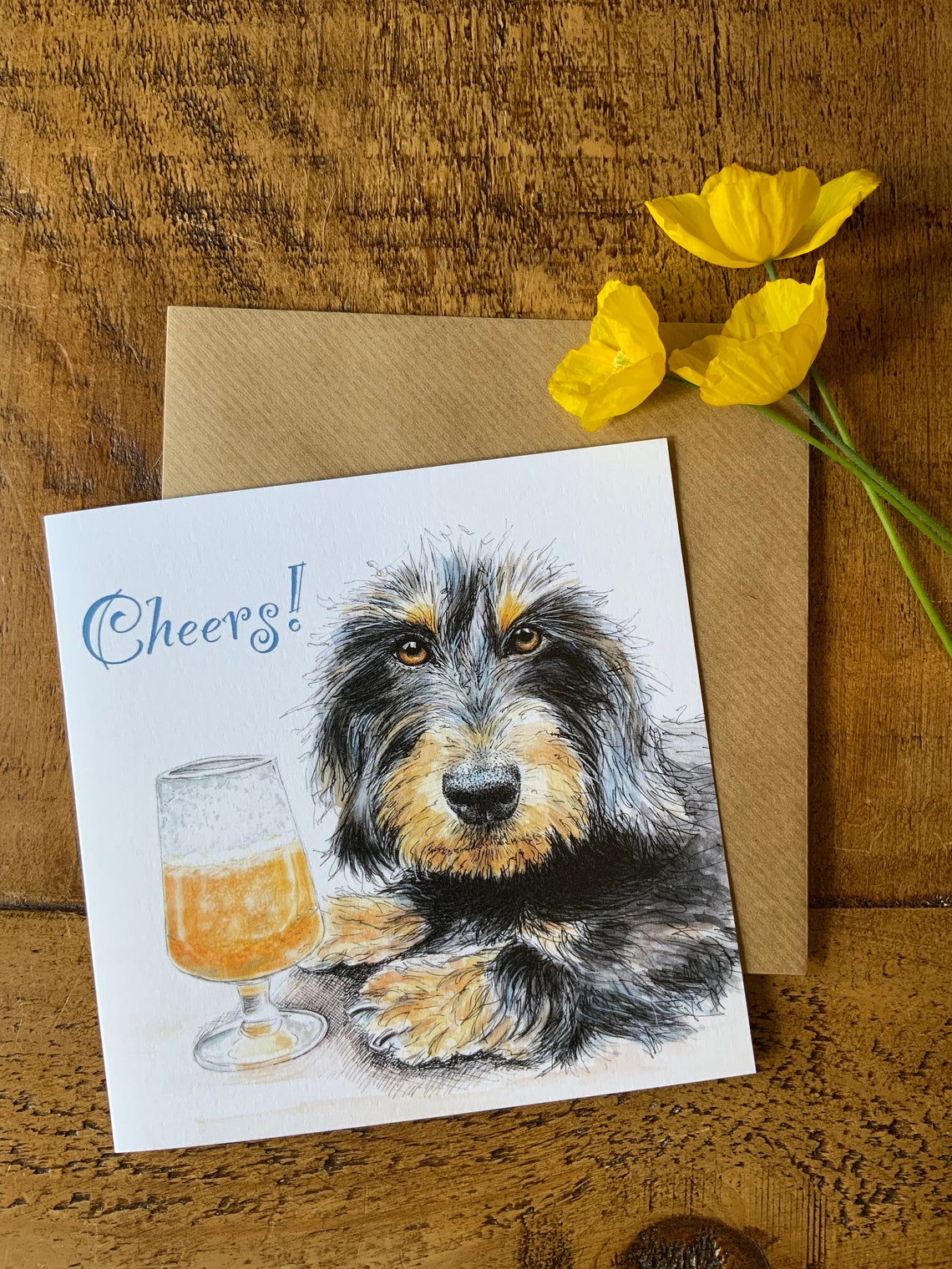 Dachshund Card Miniature Dachshund Card Sausage Dog Card - Etsy