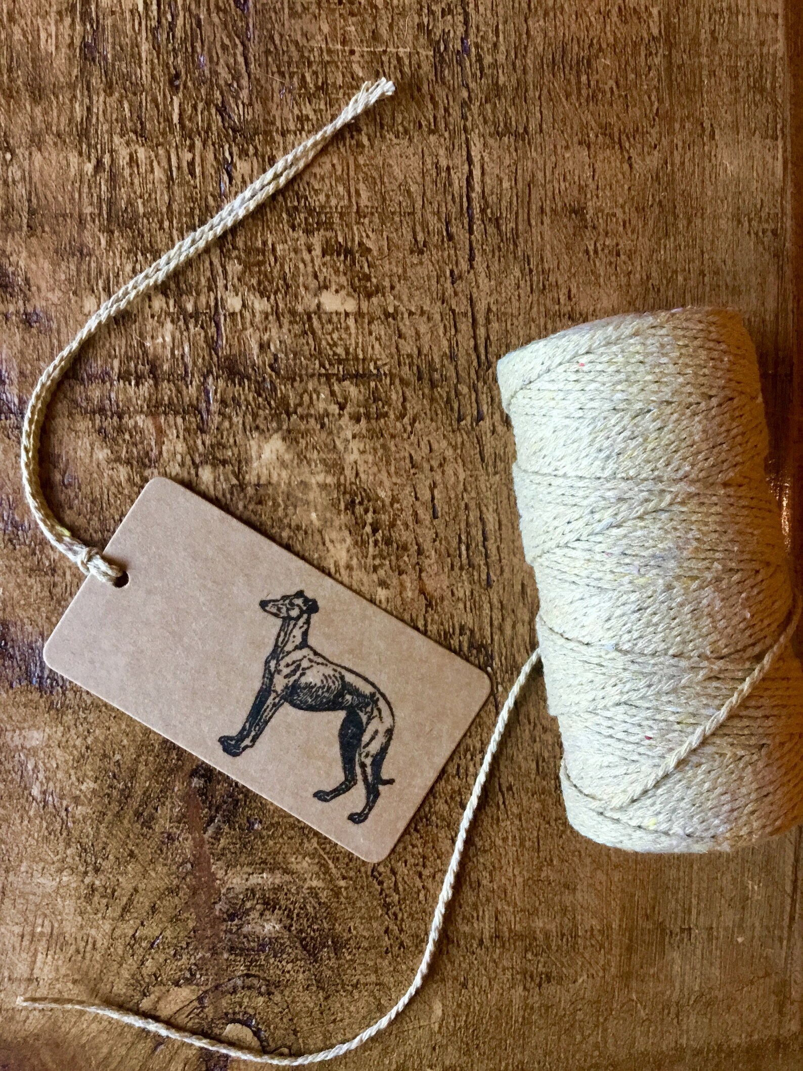 Greyhound Gift Tags Set of Five Greyhound Parcel Tags - Etsy UK