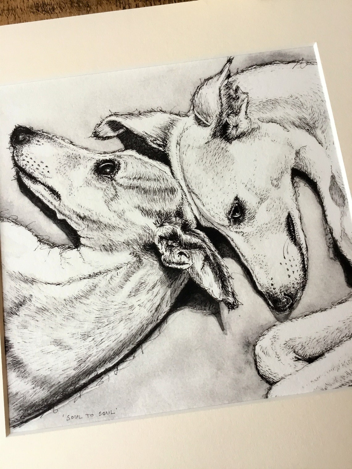 Whippet Print, Whippet Art, Whippet Painting, Giclee Whippet, Lurcher ...