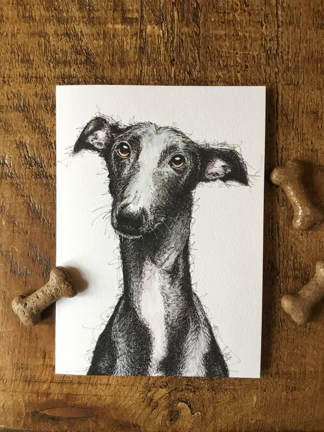 Greyhound Card Sighthound Card Galgo Cardrescue Greyhound - Etsy