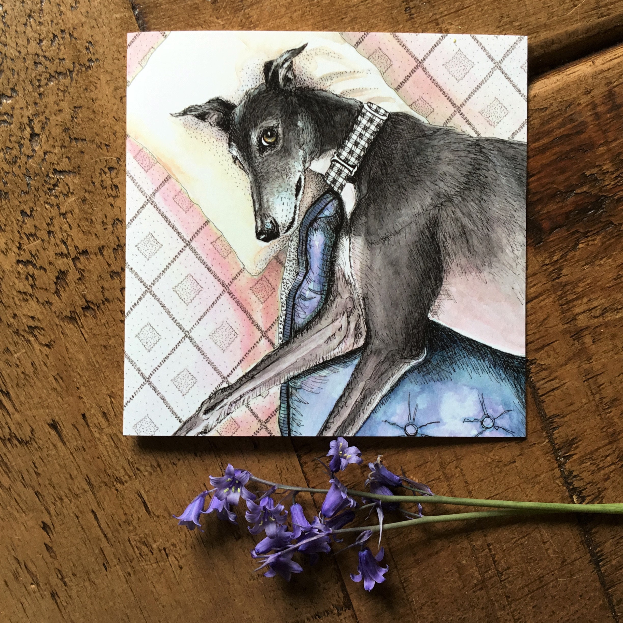 Lazy Greyhound Card, Greyhound Cards, Greyhound Gifts, Greyhound Owners ...