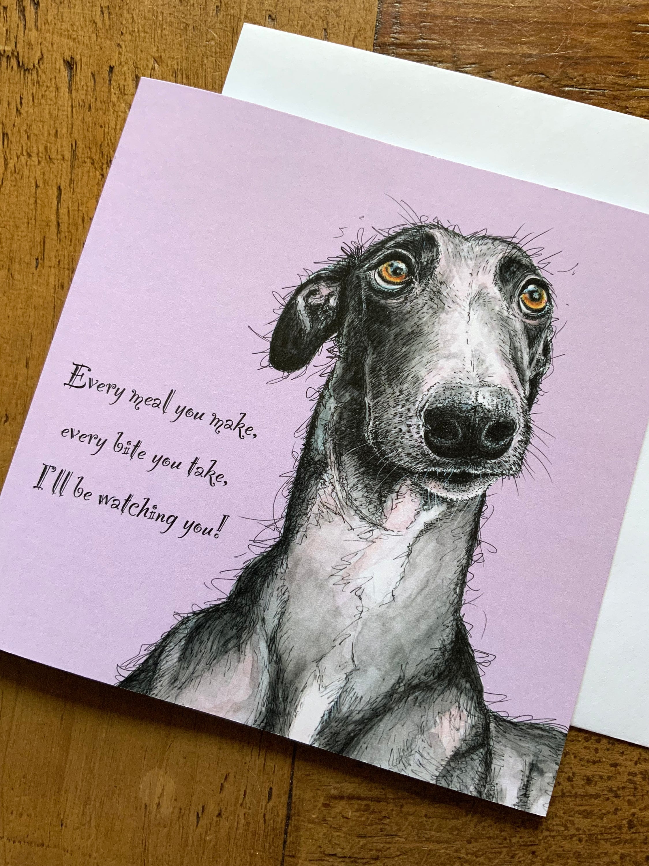 Greyhound Card, Lurcher Card, Sighthound Card, Galgo Card, Whippet Card ...