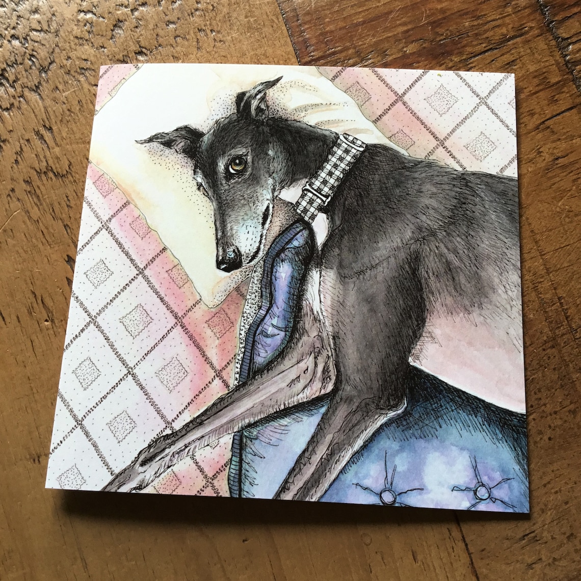 Lazy Greyhound Card, Greyhound Cards, Greyhound Gifts, Greyhound Owners ...
